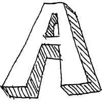 Alphabet Block Letter Coloring Pages